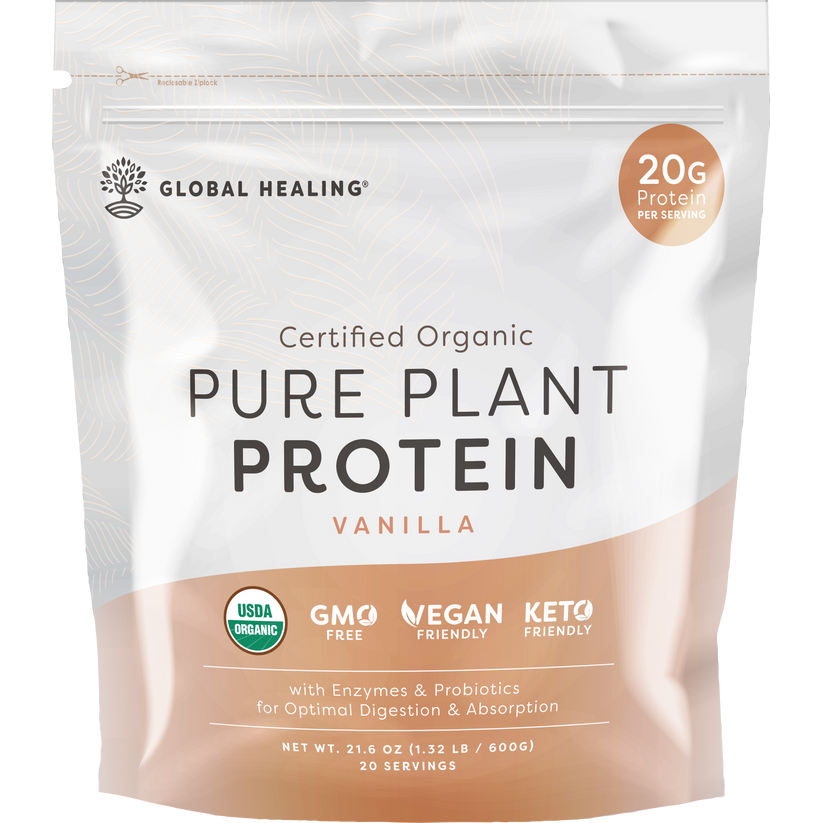 Pure Plant Protein - Organic & Keto-Friendly | Global Healing