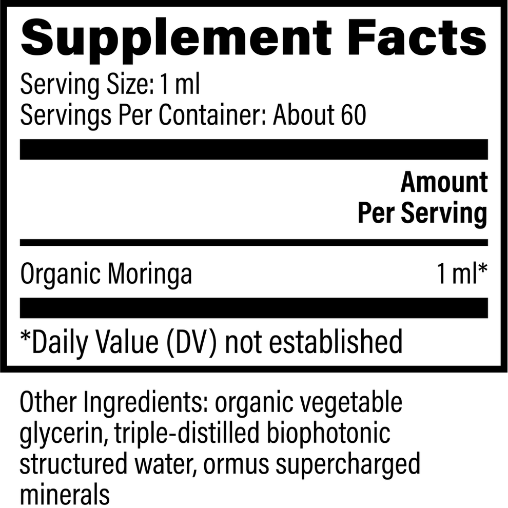 Organic Moringa Liquid Extract Supplement | Global Healing